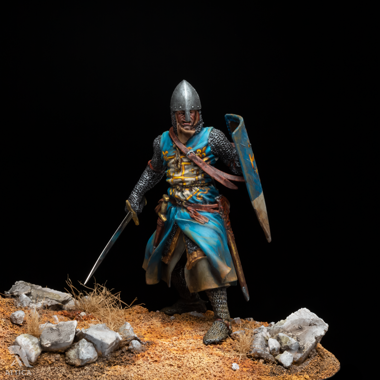 Knight of Order of the Holy Sepulchre of Jerusalem Painted Toy Soldier ...