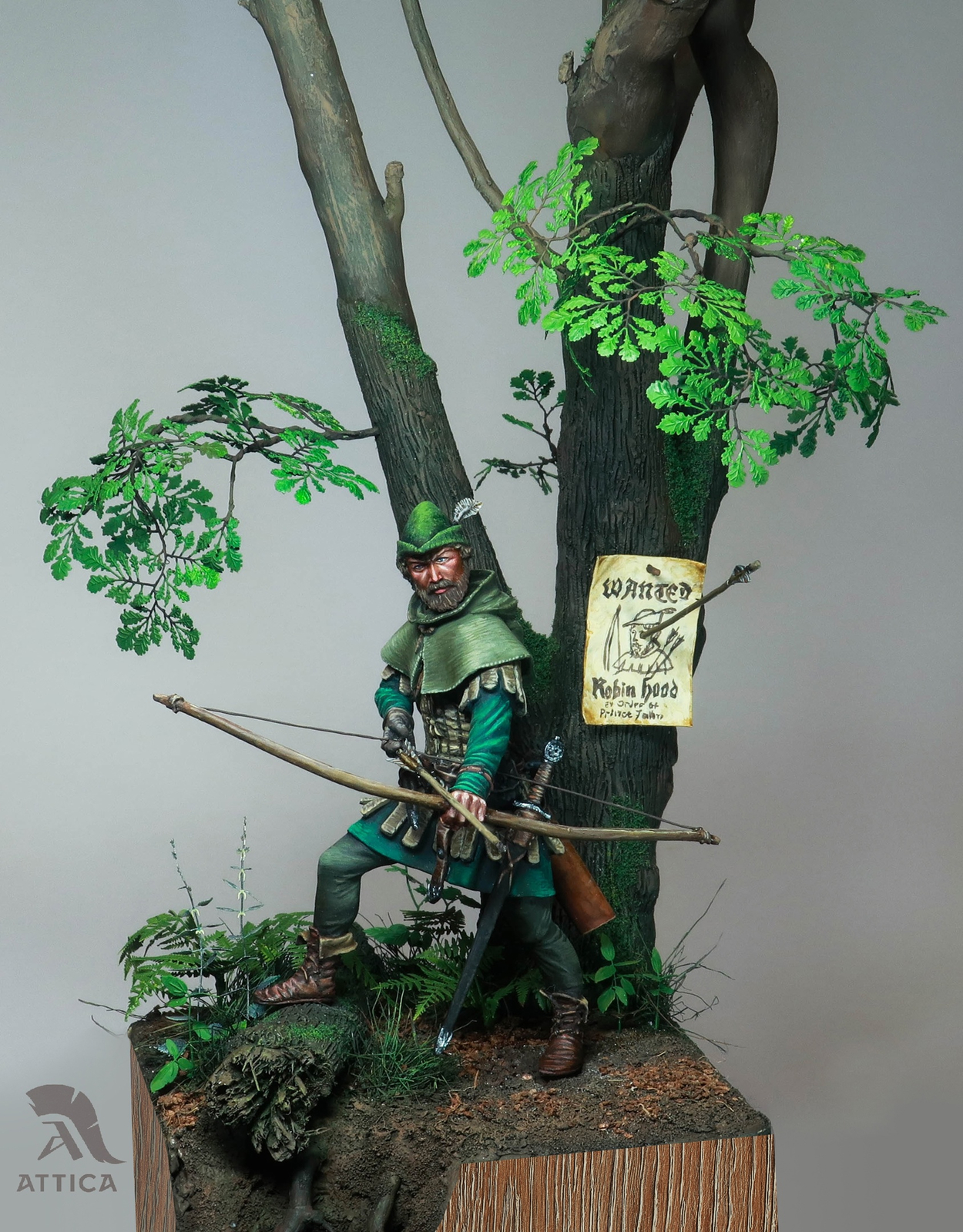 Robin Hood in Sherwood Forest Painted Toy Soldier Museum Quality