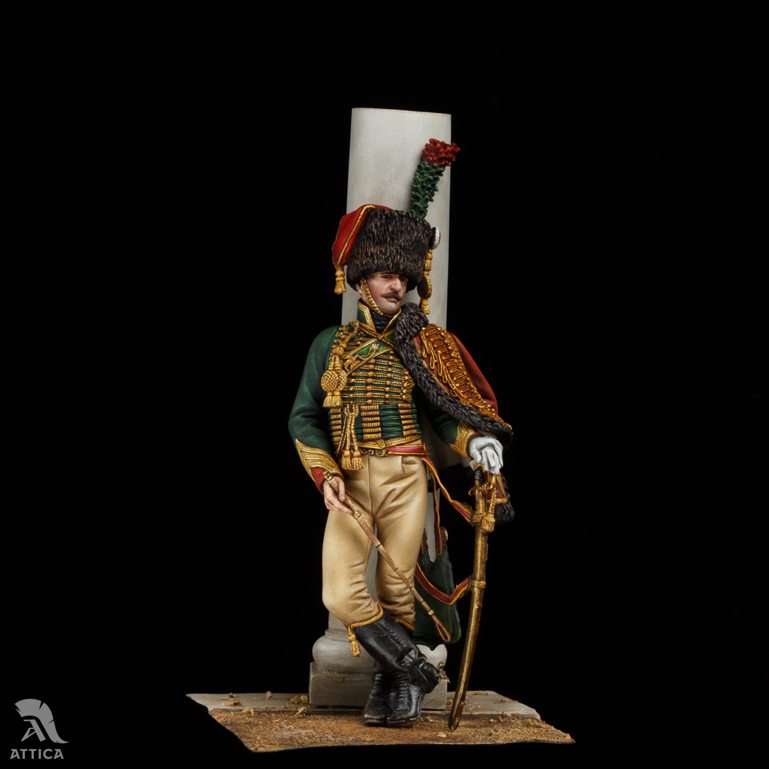 French Chasseur a Cheval of the Imperial Guard, 1814 Painted Toy ...