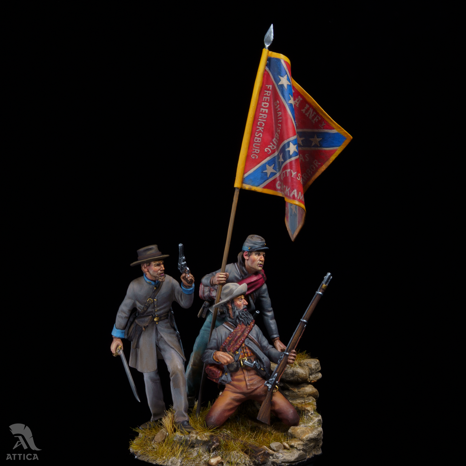 15th Alabama Volunteers Gettysburg Painted Toy Soldier Art Quality